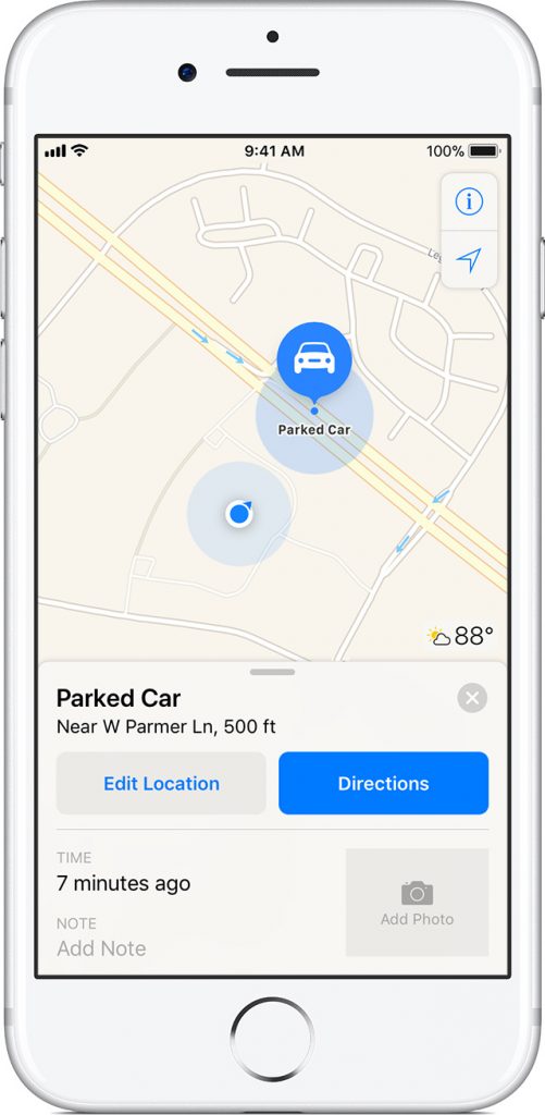 How To Format And Find Your Parked Car Using Maps On Your iPhone ...